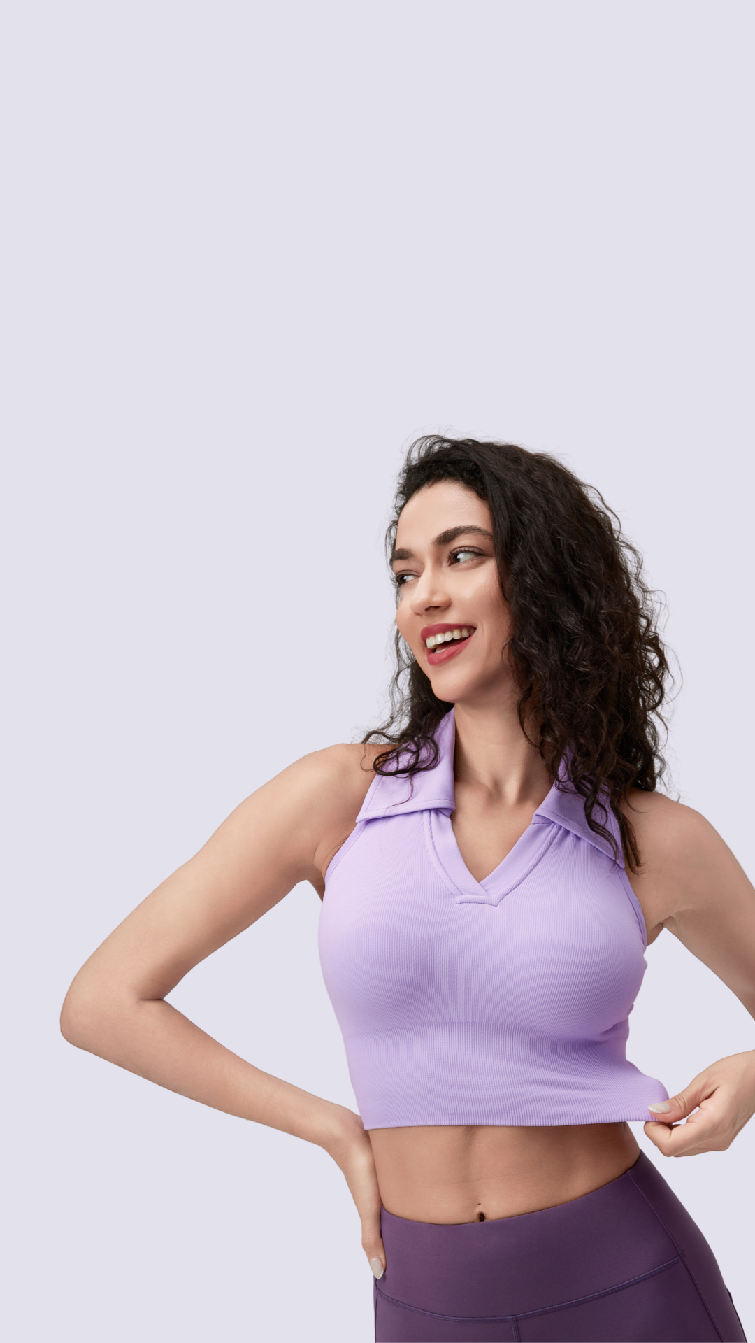 YOF Embrace Crop Top with Collar and Built-In Padding — YOF Athletica