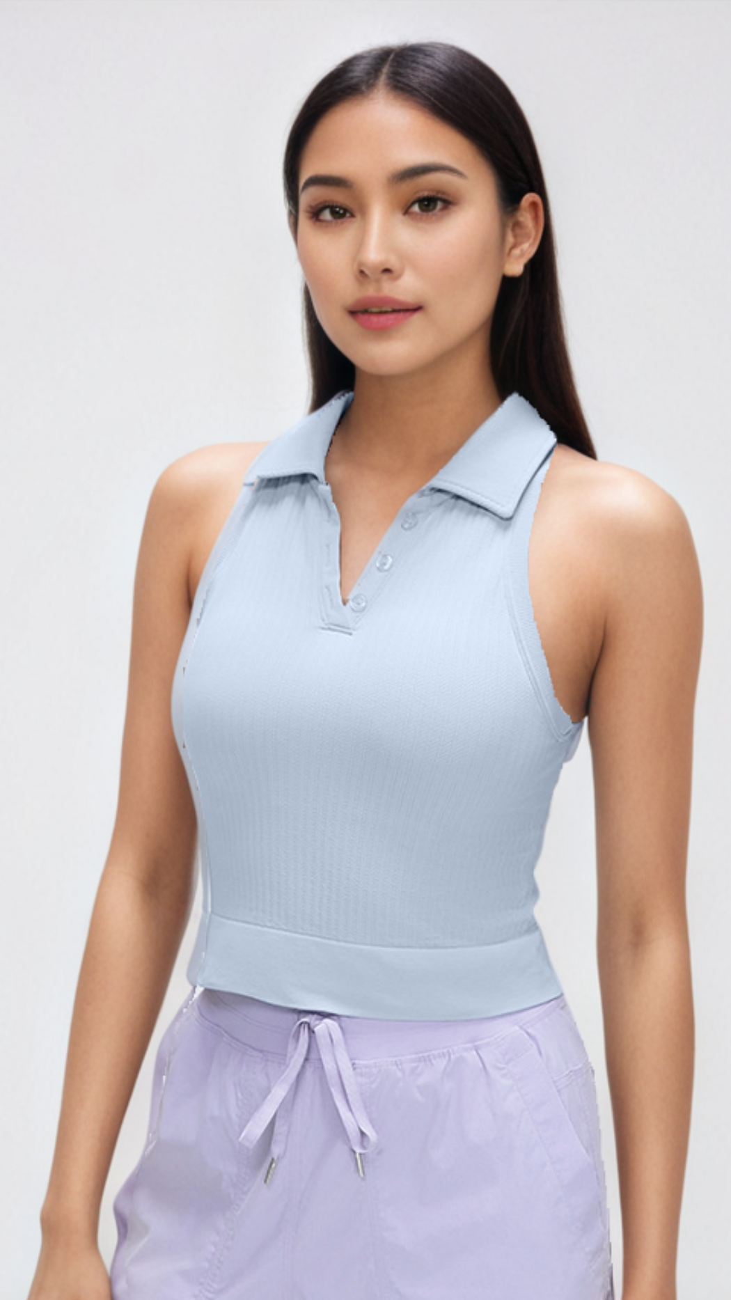 Serein Sleeveless Polo Top — YOF Athletica